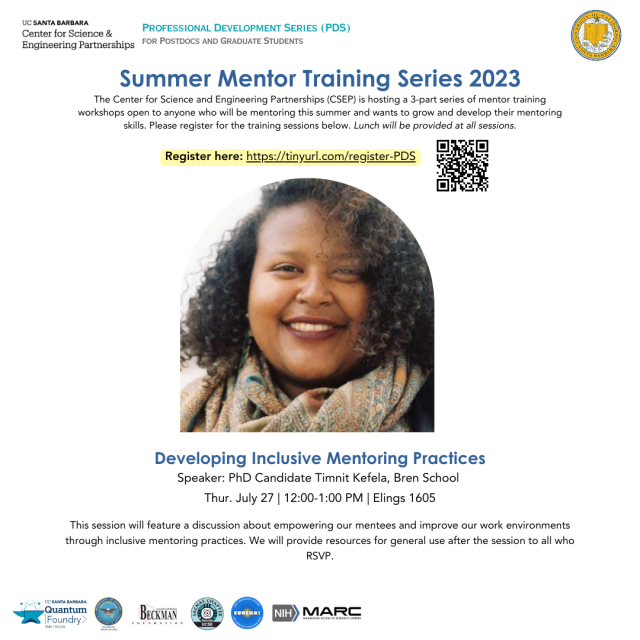 Mentor Training Workshop #3: Developing Inclusive Mentoring Practices ...